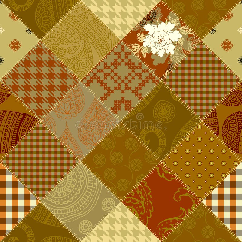 Geometric Abstract Pattern. Intersection Patchwork Plaid Style Stock ...