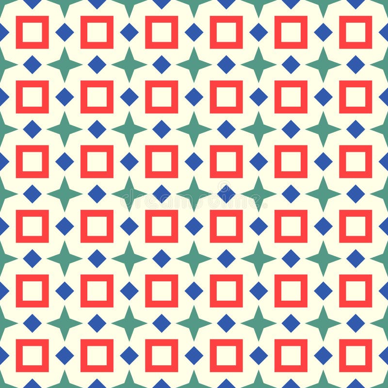 Seamless Geometric Abstract Patterns. Vector Illustration. Element ...