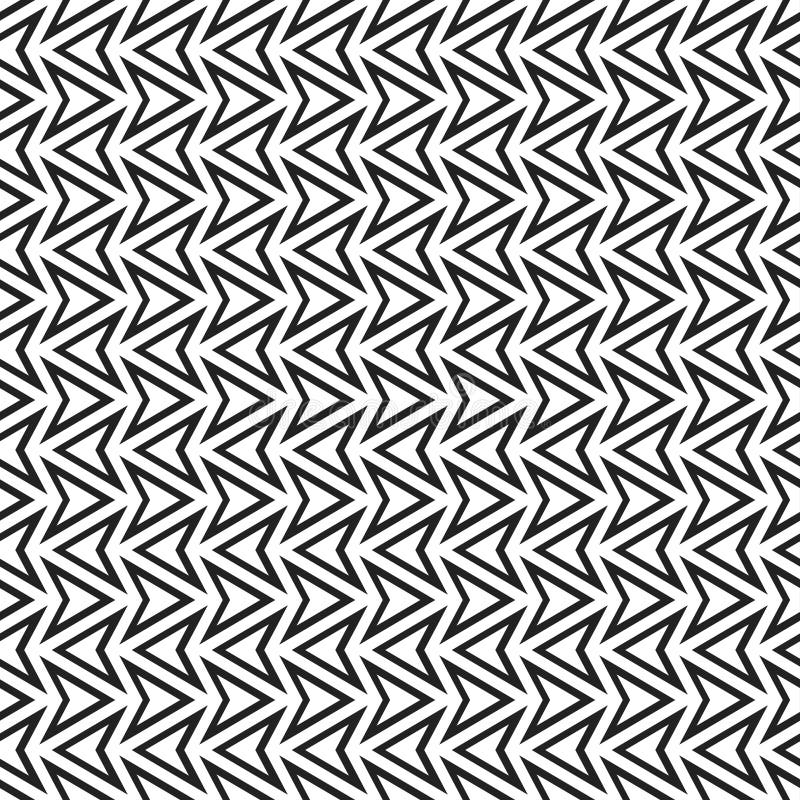 Seamless Abstract Geometric Arrow Pattern Stock Vector - Illustration ...