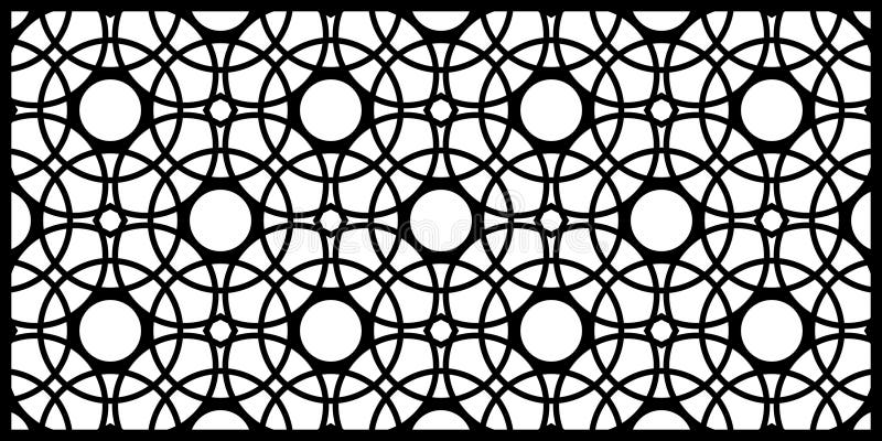 Seamless Floral Geometric Background for CNC Laser Cutting, Editable ...