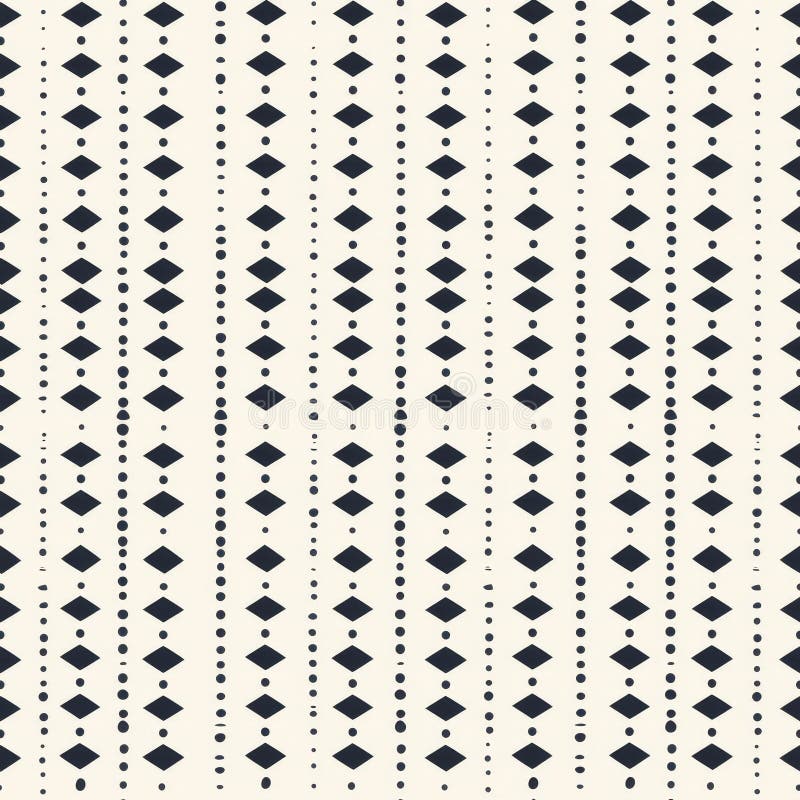 Seamless Geometric Black Diamond Pattern on White Background Stock ...
