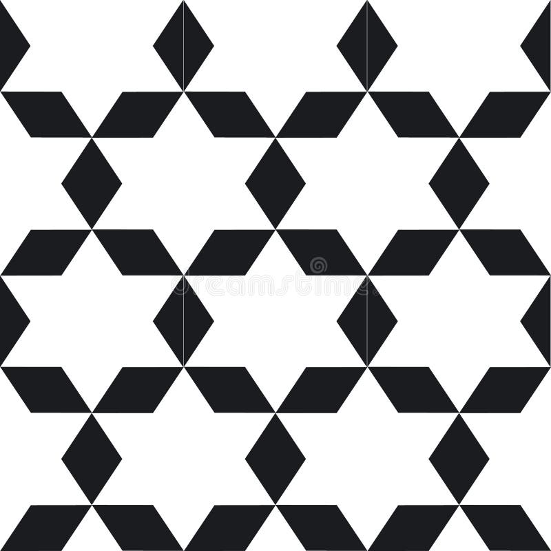 Seamless Geometric Black White Pattern. To See Similar Patterns Stock ...