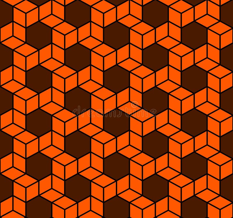 Seamless Geometric Box Pattern. Vector Stock Vector - Illustration of ...