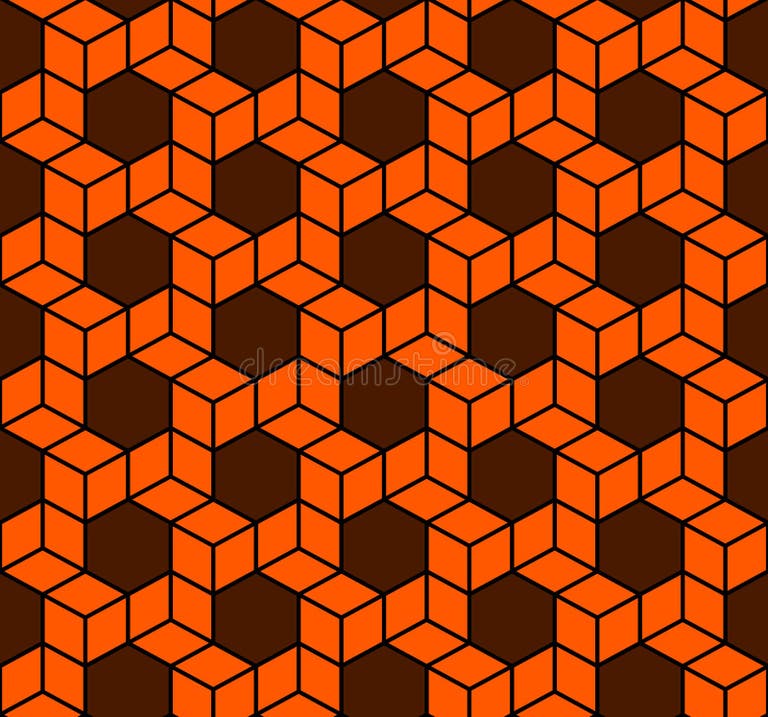 Seamless Geometric Box Pattern. Vector Stock Vector - Illustration of ...