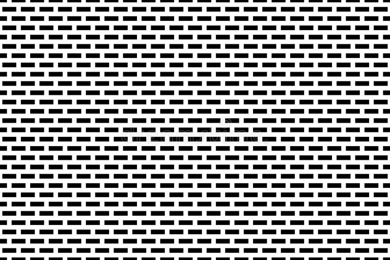 Seamless Geometric Bricks Pattern. Black and White Textured Background ...