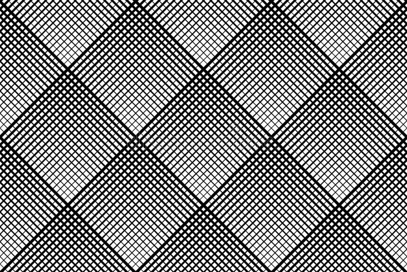 Seamless Geometric Checked Black and White Halftone Pattern. Abstract Grid Texture Stock Vector ...