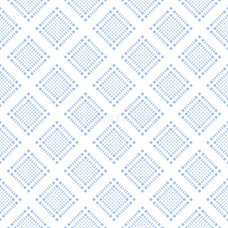 Seamless Geometric Checked Dots and Dashes Light Blue Pattern Stock ...