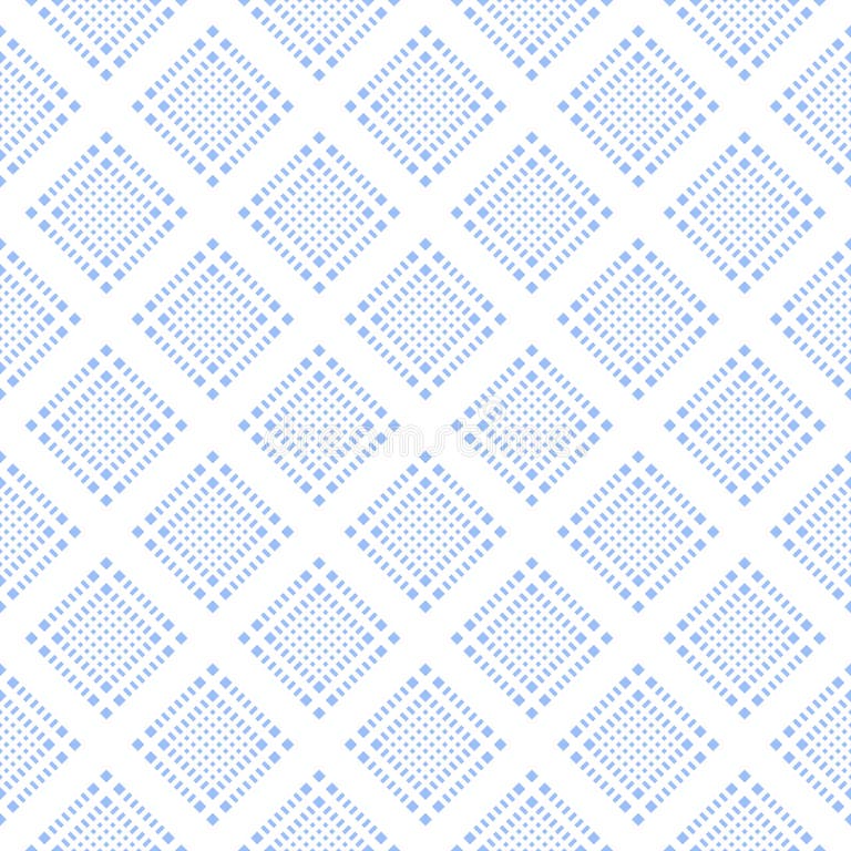 Seamless Geometric Checked Dots and Dashes Light Blue Pattern Stock ...