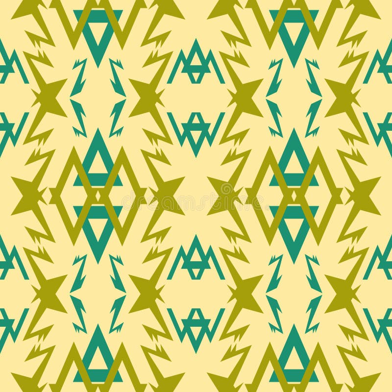 Seamless Geometric Composite Pattern of Multiple Complex Shapes Stock ...