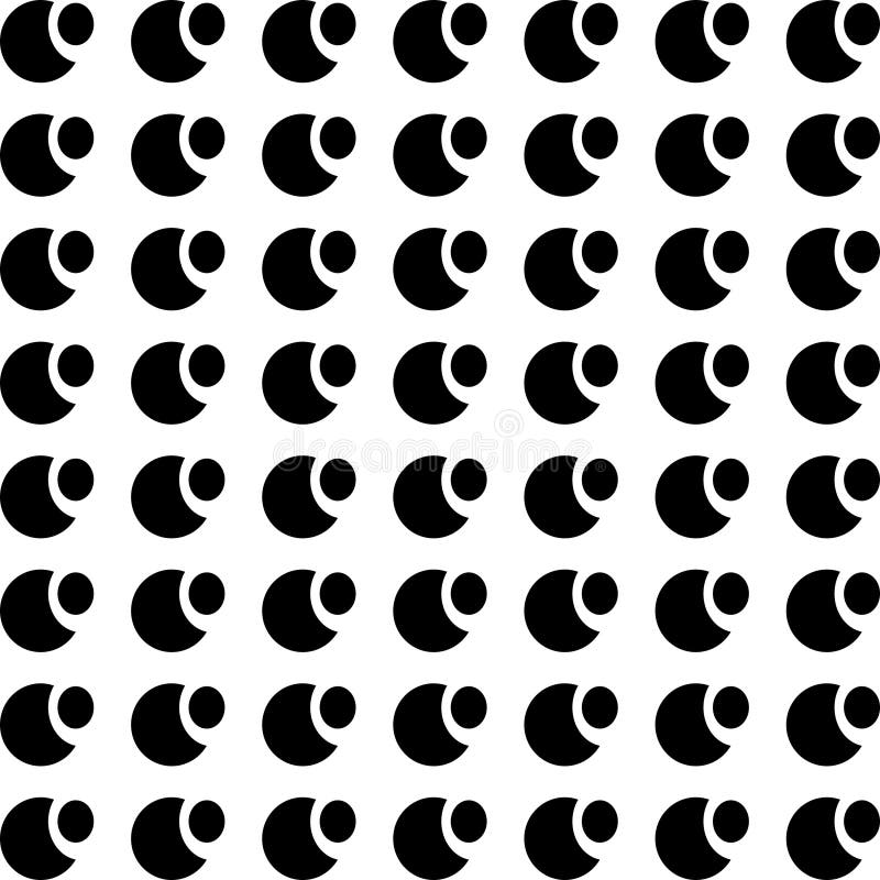 Seamless Geometric Curvy Element Circle Pattern Repeated Design on ...