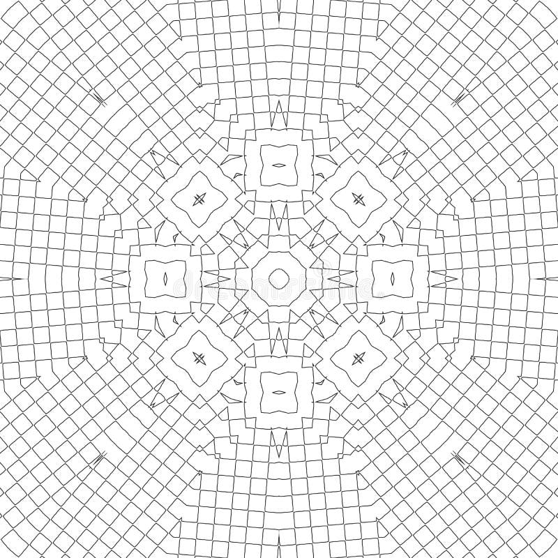 Drawing Web Lines Seamless Geometric Damask Embroidery Thread Outline ...