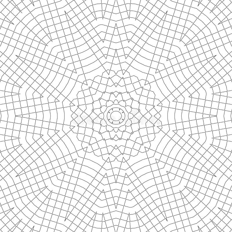 Drawing Web Square Flower Line Seamless Geometric Damask Embroidery ...