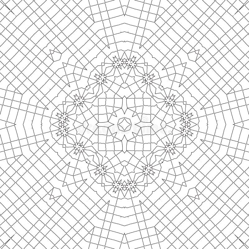 Drawing Web Square Floral Lines Seamless Geometric Damask Embroidery ...