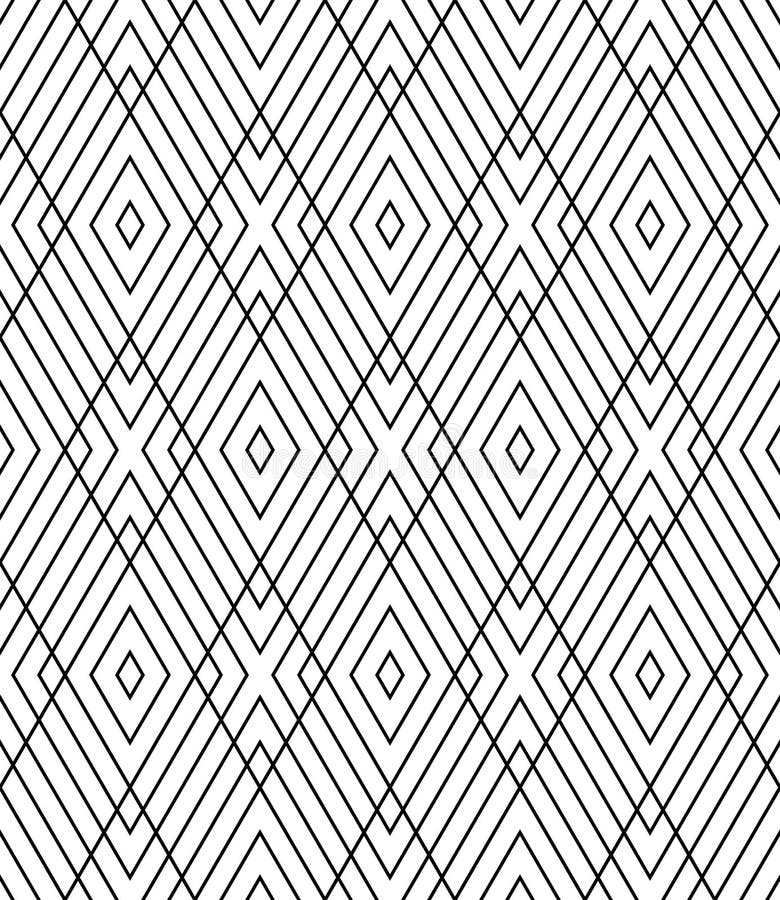 Seamless Geometric Diamonds Grid Lattice Pattern Stock Vector ...
