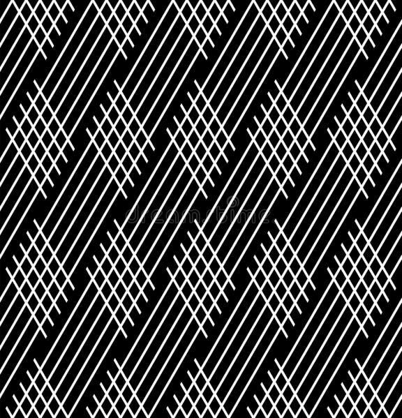 Seamless Geometric Diamonds Lines and Grids Pattern Stock Vector ...
