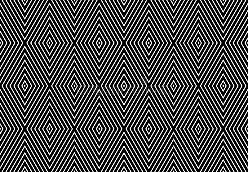 Seamless Geometric Diamonds Pattern. Striped Lines Texture Stock Vector ...