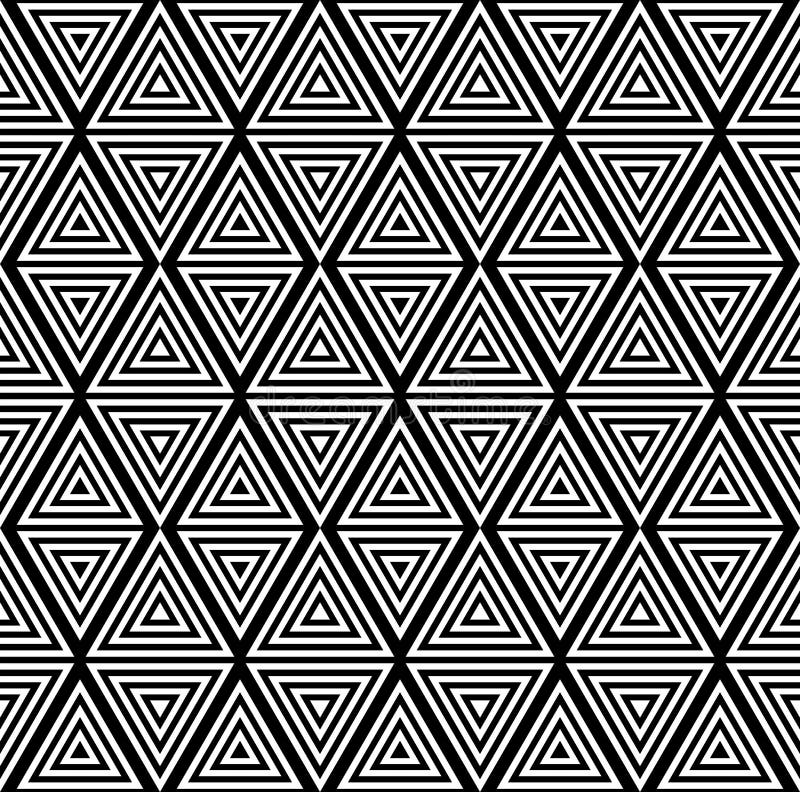Seamless Geometric Diamonds and Triangles Pattern Stock Vector ...