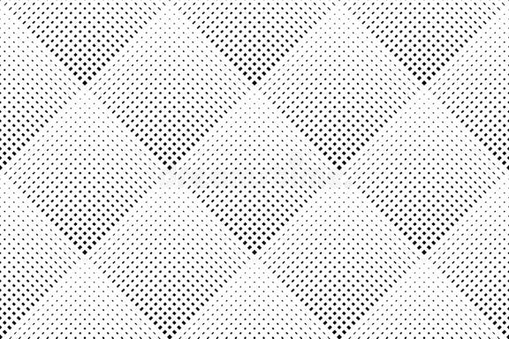 Seamless Geometric Dots and Dashes Halftone Pattern. White Textured ...