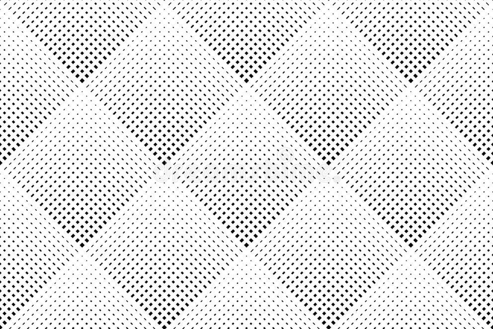 Seamless Geometric Dots and Dashes Halftone Pattern. White Textured ...