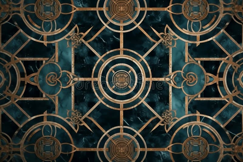 Complex Tile Texture Background with an Abstract Pattern and Copy Space ...