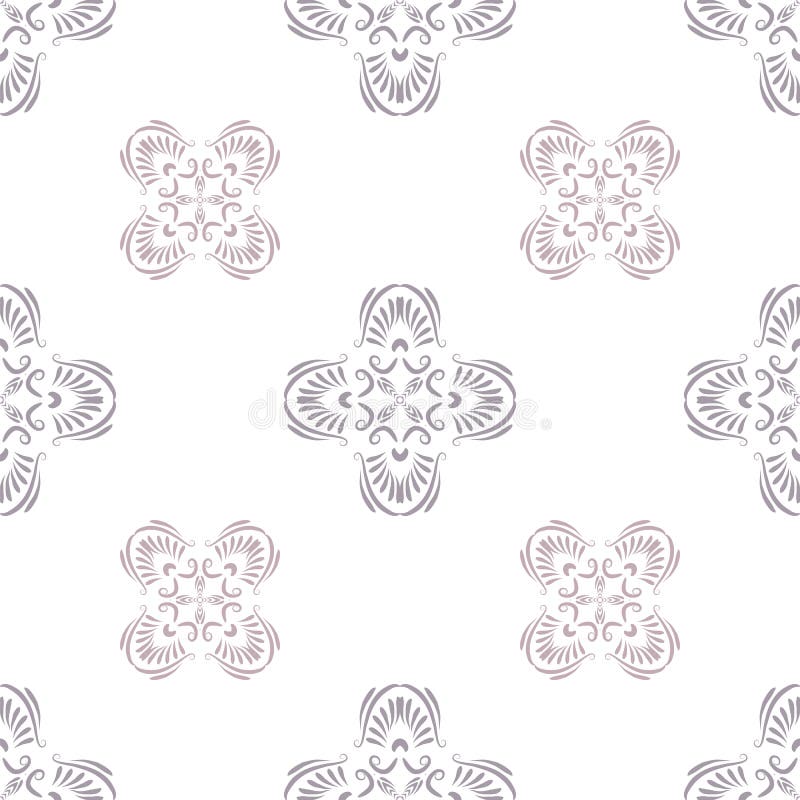 Seamless Geometric Floral Pattern Stock Vector - Illustration of design ...