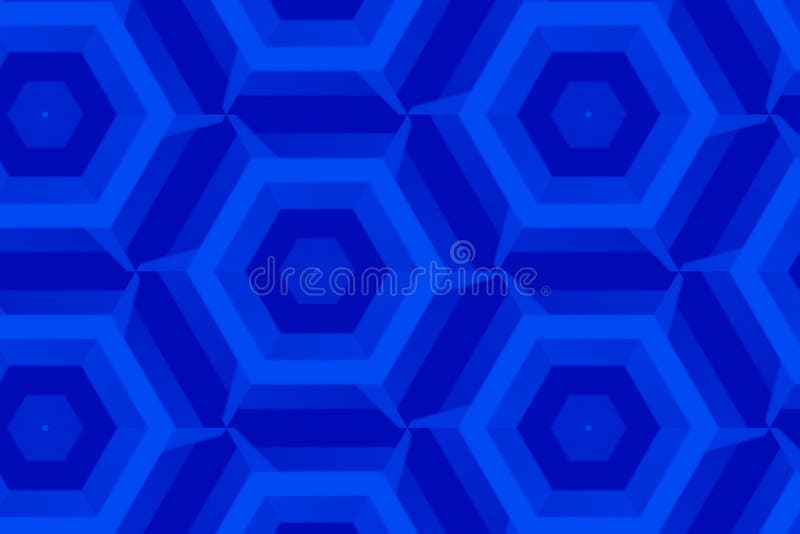 Seamless Blue Colored Unique Pattern Background. Stock Illustration ...