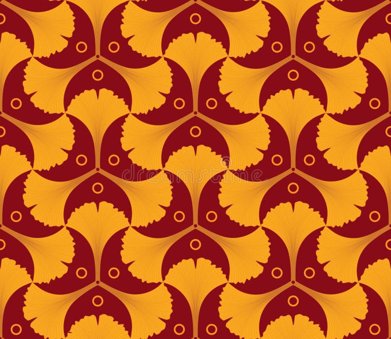 Ginko Pattern Stock Illustrations – 897 Ginko Pattern Stock ...