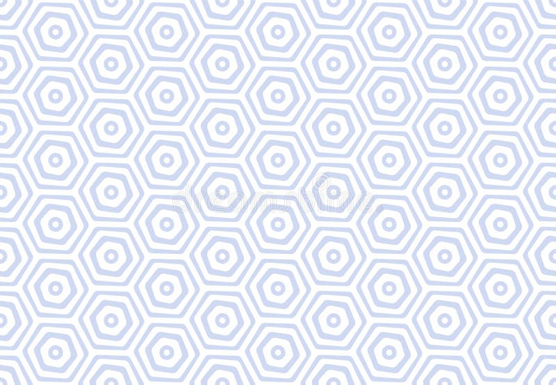 Seamless Geometric Hexagons Light Blue Pattern Stock Vector ...