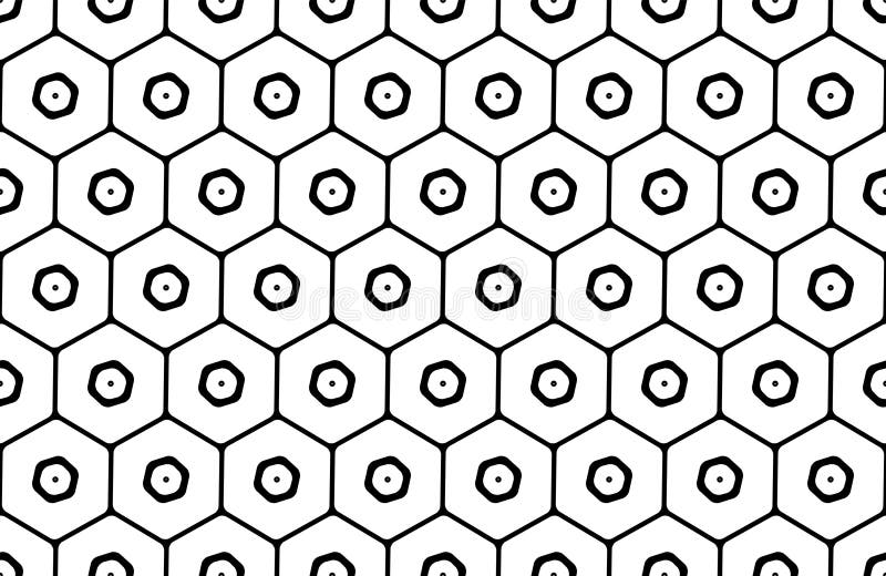 Seamless Geometric Hexagons Pattern with Honeycomb Motif Stock Vector ...
