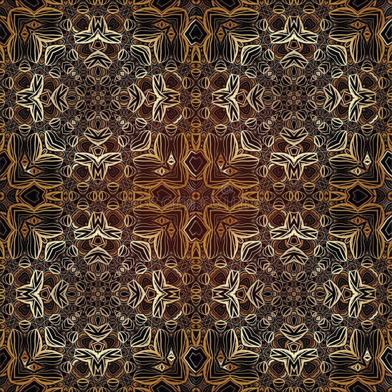 Seamless Geometric Islamic Pattern Stock Illustration - Illustration of ...