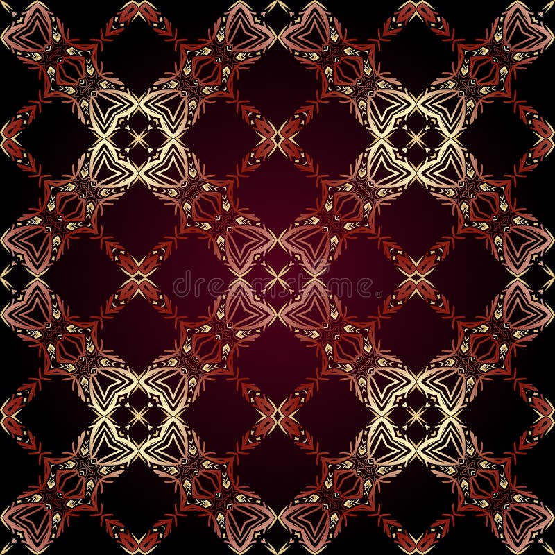 Seamless Geometric Islamic Pattern Stock Vector - Illustration of egypt ...