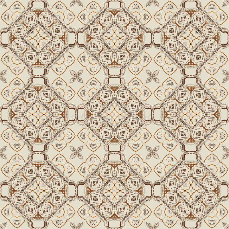 Seamless Geometric Islamic Pattern Stock Vector - Illustration of ...