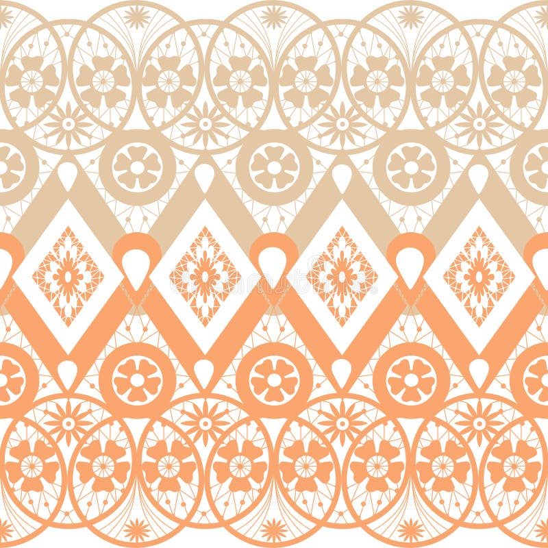 Seamless Geometric Lace Elements Pattern Ornamental Pattern Stock ...