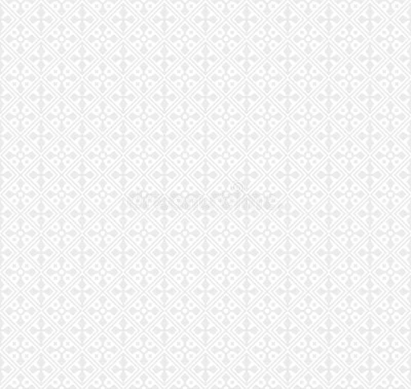 Seamless Light Gray Floral Pattern. Stock Vector - Illustration of ...