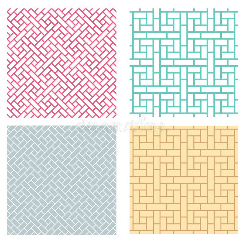 Seamless Geometric Line Pattern in Chinese Style Stock Vector ...