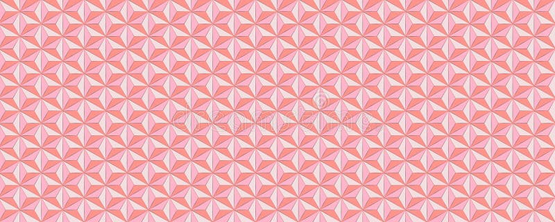 Seamless Geometric Line Pattern in Pink and Red. Stock Vector ...
