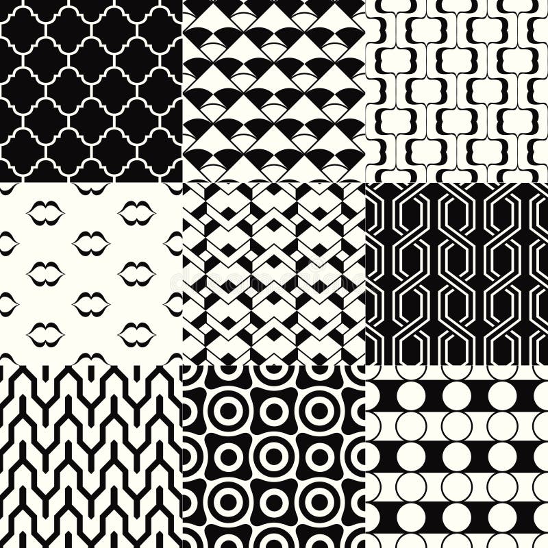 Seamless Geometric Mesh Pattern Stock Vector - Illustration of ...