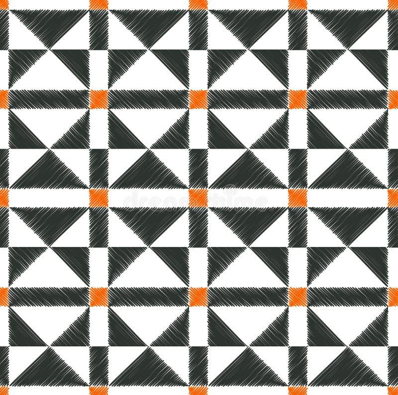 Seamless Geometric Mesh Pattern Stock Vector - Illustration of ...