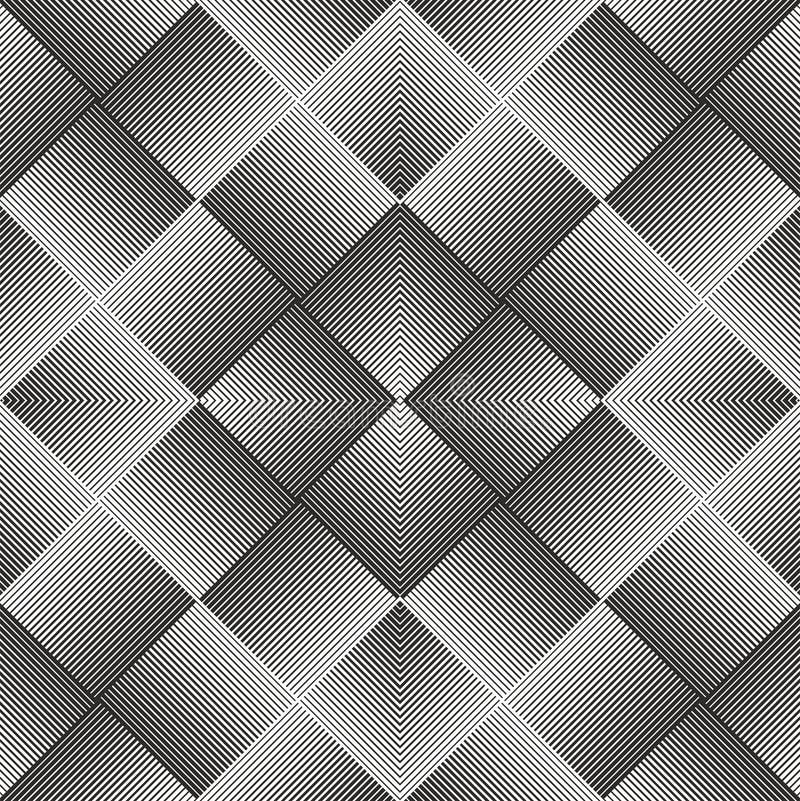 Seamless Geometric Monochrome Pattern. Diagonal Lines. - Vector Stock ...