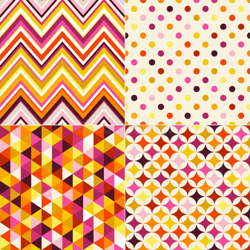 Seamless Geometric Multicolor Pattern Stock Vector - Illustration of ...