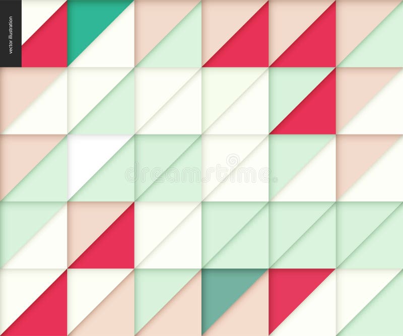 Seamless Geometric Papercut Pattern Stock Vector - Illustration of ...