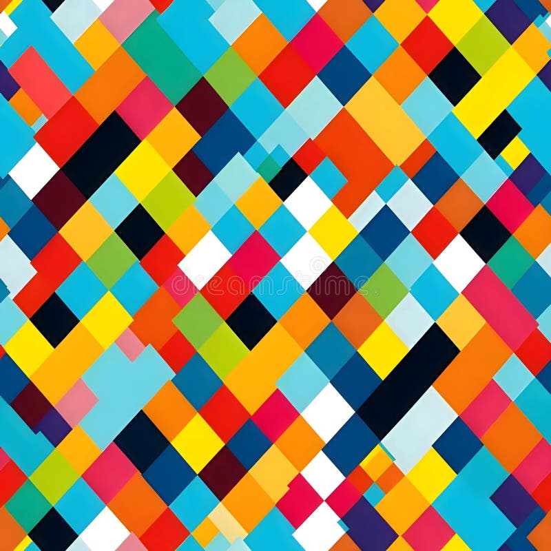 Seamless Geometric Pattern. Abstract Colorful Background Stock Vector ...