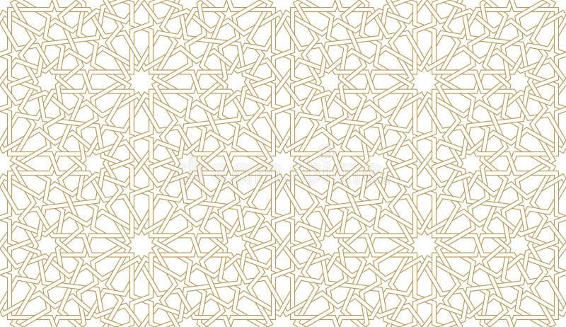 Seamless Geometric Pattern in Authentic Arabian Style. Stock Vector ...
