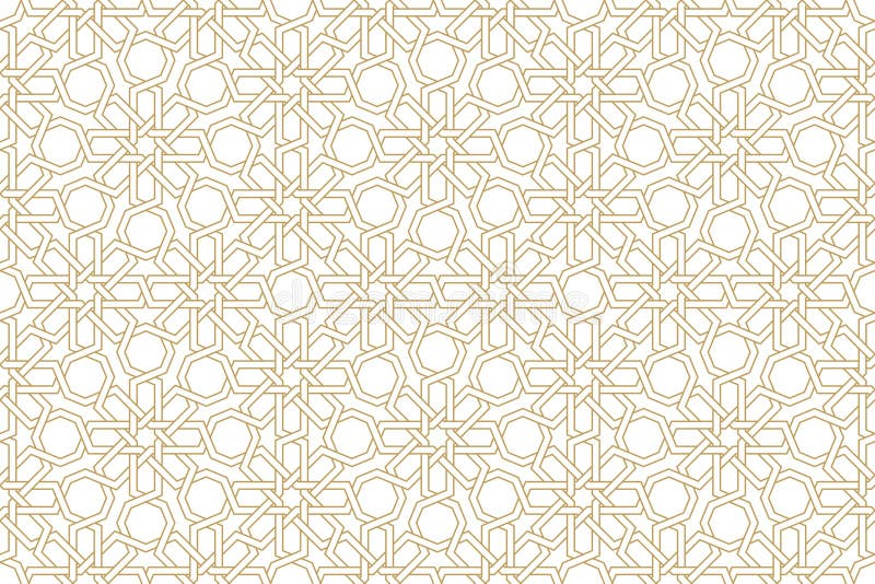 Seamless Geometric Pattern in Authentic Arabian Style. Stock Vector ...
