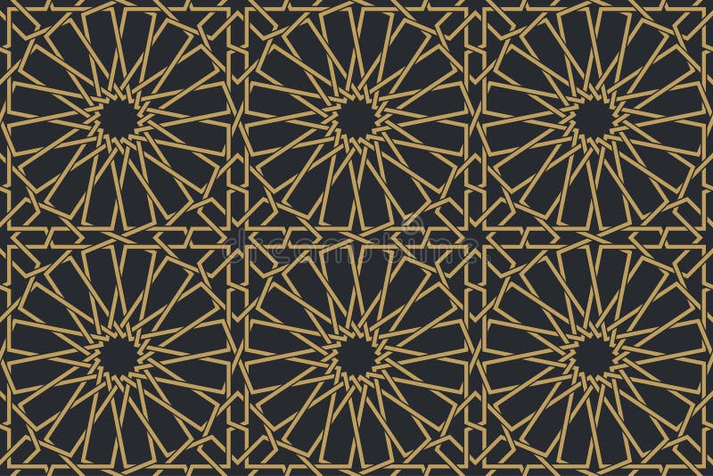 Seamless Geometric Pattern in Authentic Arabian Style. Stock Vector ...