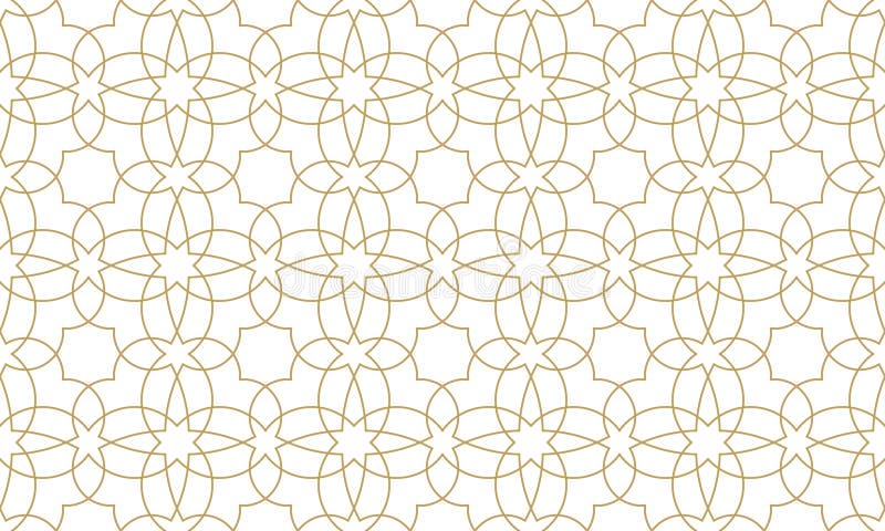 Seamless Geometric Pattern in Authentic Arabian Style Stock ...