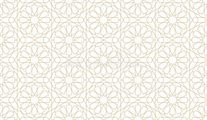 Seamless Geometric Pattern in Authentic Arabian Style. Stock Vector ...