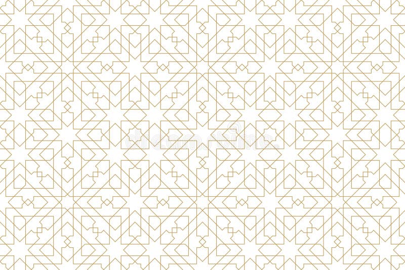 Seamless Geometric Pattern in Authentic Arabian Style. Stock Vector ...