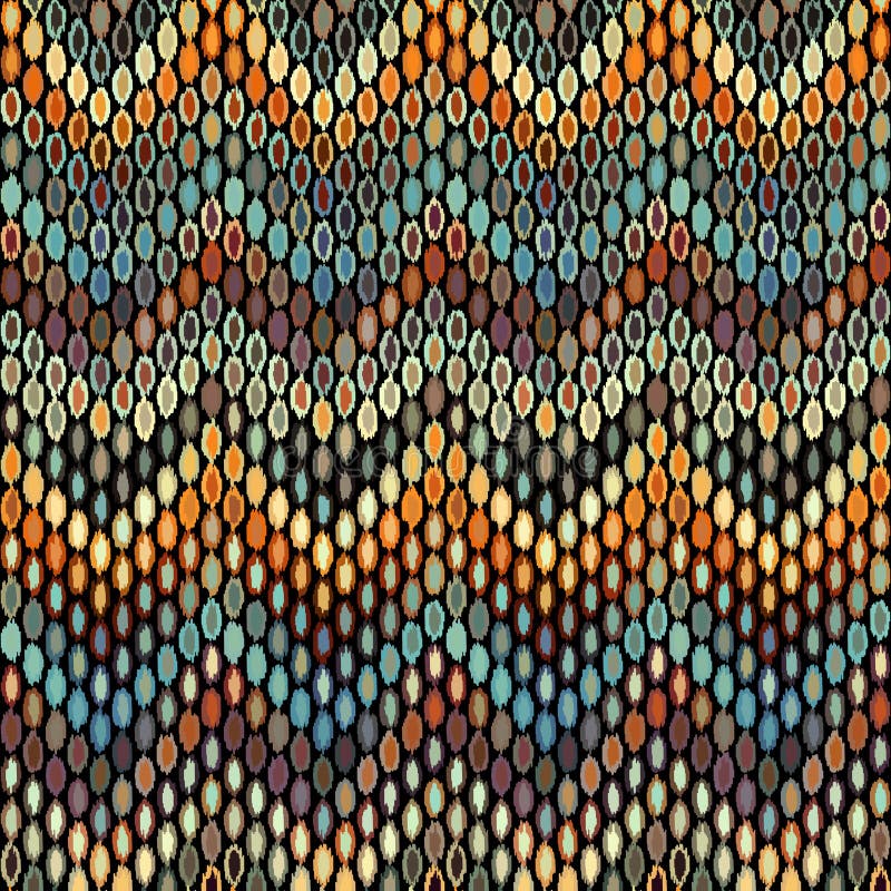 Seamless Geometric Pattern, Based on Ikat Fabric Style. Stock Vector ... Seamless Geometric Pattern, Based on Ikat Fabric Style. Stock Vector ...