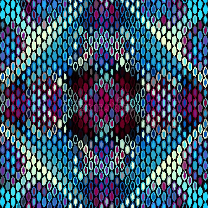 Seamless Geometric Pattern, Based on Ikat Fabric Style. Stock Vector ... Seamless Geometric Pattern, Based on Ikat Fabric Style. Stock Vector ...